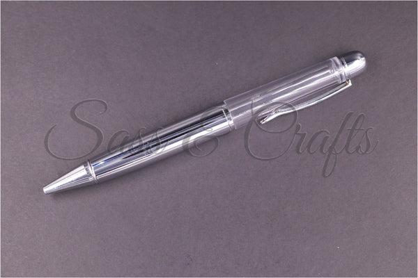 Thick Metallic Ball Point Pen - Silver – Sass & Crafts, LLC
