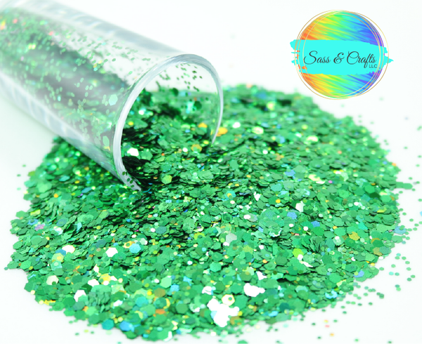 Holo Green Chunky - 2 oz – Sass & Crafts, LLC