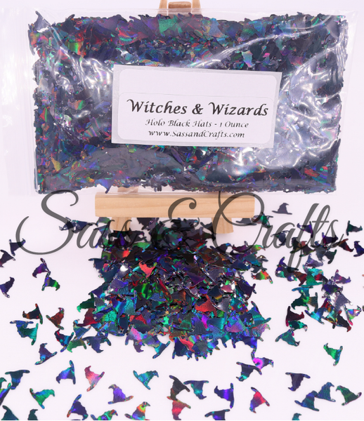 Witches & Wizards - Holo Black Hat - 1 oz – Sass & Crafts, LLC